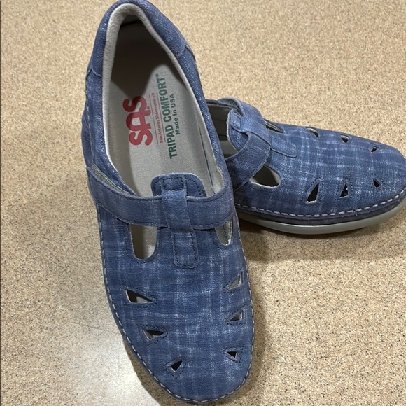 SAS | Shoes | Sas Blue Slipon Flats With Ventilation | Poshmark